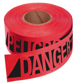 Empire Heavy Duty Danger Tape 3"X500' Roll